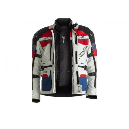 Veste RST Adventure-X CE textile Ice/Blue/Red